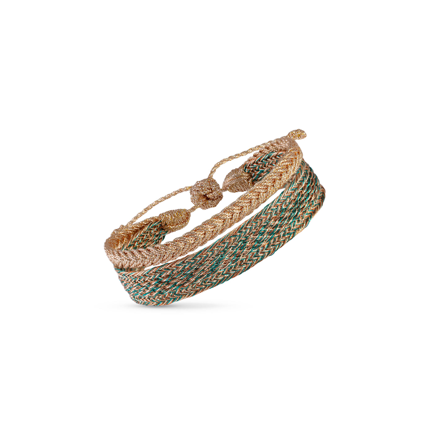 Duo Bracelet Izy nº1 Peach Maple Eucalyptus + Eya Peach