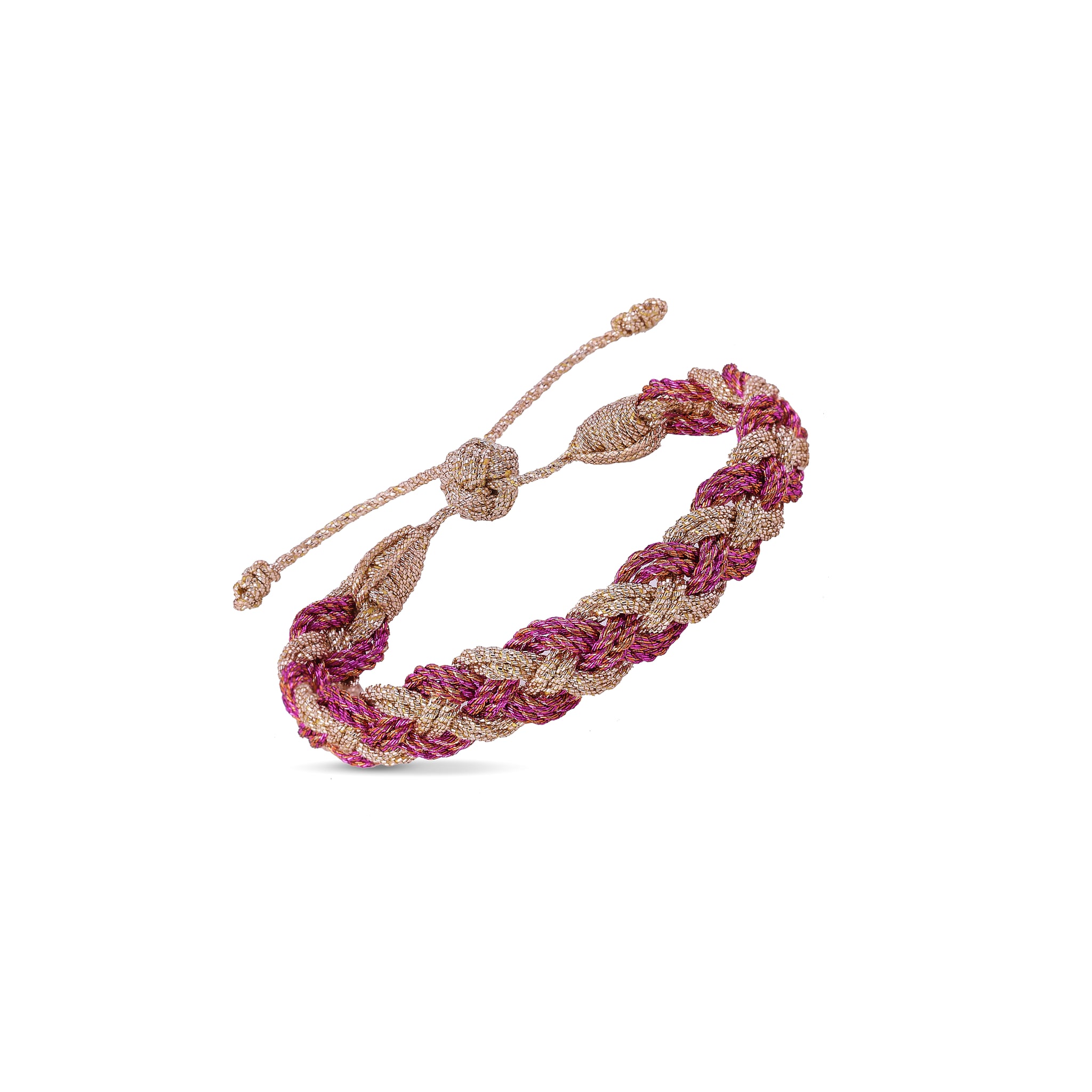 Gaia nº2 Bracelet in Rose Gold Hot Pink